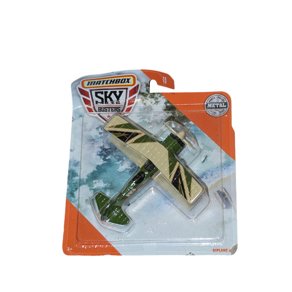 MATCHBOX | Toys | Matchbox Sky Busters Biplane A Greentan 213 Metal ...